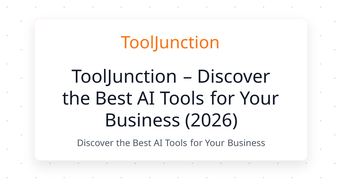 Recently Launched AI Tools | ToolJunction